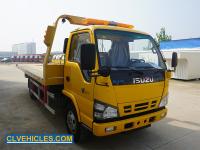 China 4ton Flatbed ISUZU 130hp Wrecker Tow Truck for sale