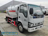 China N Series ISUZU Sewage Suction Truck 4x2 Chassis 130hp for sale