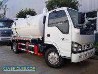 China N Series ISUZU Sewage Suction Truck 4x2 Chassis 130hp for sale