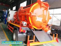 China ISUZU 700P Sewage Vacuum Pump Truck 190hp High Efficiency 10000L Capacity for sale