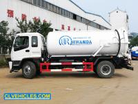 China FTR 205hp 10CBM 15CBM ISUZU Sewage Suction Truck for sale