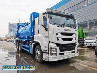 China ISUZU GIGA 460hp 20000Liters Sewage Vacuum Pump Truck for sale
