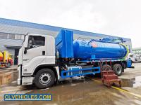 China ISUZU GIGA 460hp 20000Liters Sewage Vacuum Pump Truck for sale