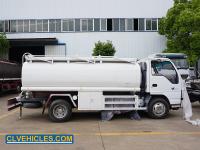 China 600P ISUZU Fuel Tanker Truck  130hp 5000 Liters Gasoline Tank Truck for sale