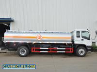 China 20 CBM ISUZU Fuel Tanker Truck Stainless Steel Petroleum Tanker Truck for sale