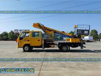 China ISUZU 600P 130hp Telescopic Bucket Truck 21m Manlift 1200*600*1100 for sale