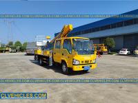 China ISUZU 600P 130hp Telescopic Bucket Truck 21m Manlift 1200*600*1100 for sale