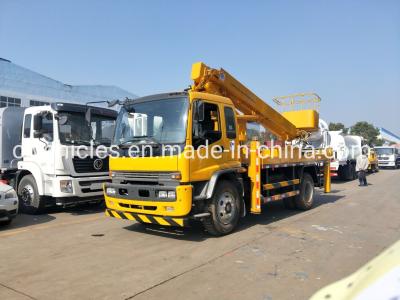 China FTR 20m Scissor ISUZU Aerial Platform Truck Telescopic Boom for sale