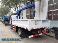 China ELF ISUZU Truck Mounted Crane 98hp 4X2 3 Arm Lifting Boom for sale