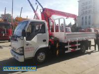 China ISUZU N Series telescopic boom truck crane 169kw 130hp 3 ton for sale