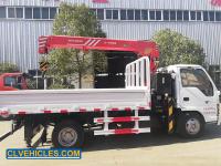 China ISUZU N Series telescopic boom truck crane 169kw 130hp 3 ton for sale