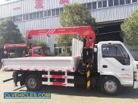 China ISUZU N Series telescopic boom truck crane 169kw 130hp 3 ton for sale
