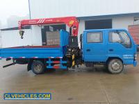 China Crew Cabin 600P ISUZU Truck Mounted Crane 4X2 12m Height Lifter Machinery for sale