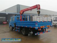 China Crew Cabin 600P ISUZU Truck Mounted Crane 4X2 12m Height Lifter Machinery for sale