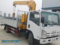 China 700P 190hp ISUZU Truck Mounted Crane 5 Ton Two Arm 5995*2350*3200 mm for sale
