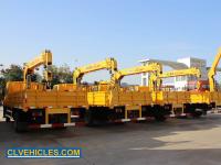 China ISUZU ELF 190hp Truck Loader Crane 5 ton 10m Lifting Straight Boom for sale