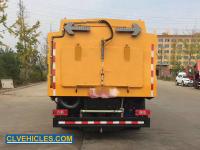 China ISUZU FTR 205hp Truck Mounted Street Sweeper 4000L Water Tank 8000L Waste Tank for sale