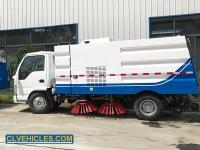 China 100P ELF 98hp ISUZU Road Sweeper Truck 5000L Euro 3 Emission for sale