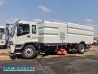 China ISUZU FTR 205hp Road Street Sweeper Truck Medium Duty 15000 Liters for sale