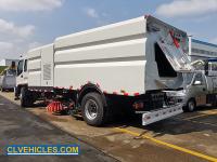 China ISUZU FTR 205hp Road Street Sweeper Truck Medium Duty 15000 Liters for sale