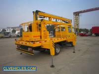 China Crew Cab ISUZU Aerial Platform Truck 6990*2100*2500mm Diesel Fuel for sale