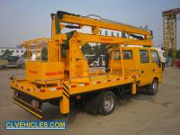 China Crew Cab ISUZU Aerial Platform Truck 6990*2100*2500mm Diesel Fuel for sale