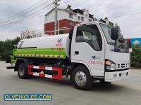 China N Series 4x2 ISUZU Water Truck Water Tanker Trailer 5 Ton Capacity for sale