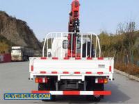 China ISUZU N Series Cargo Crane Truck 4X2 3ton Lifting 4500mm Wheelbase for sale