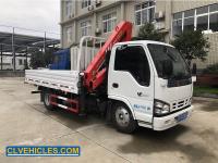 China ISUZU N Series Cargo Crane Truck 4X2 3ton Lifting 4500mm Wheelbase for sale