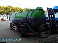 China 100P 98hp ISUZU Sewage Suction Truck 4000 Liters 60 Km/h Max Speed for sale