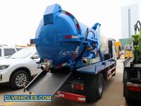 China ELF ISUZU Sewage Suction Truck 98hp 5000 Liters Sewage Vacuum Truck for sale