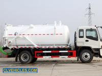 China F Series FTR ISUZU Sewage Suction Truck 205hp 15000 Liters Cleaner for sale