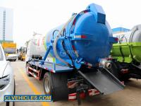 China ELF 98hp ISUZU Sewage Suction Truck Small 3000L 4000L Single Double Cab for sale