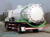 China F Series ISUZU Sewage Suction Truck 4x2 15000 Liter High Pressure Washer for sale