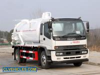 China F Series ISUZU Sewage Suction Truck 4x2 15000 Liter High Pressure Washer for sale