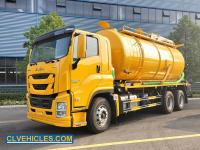 China ISUZU GIGA Waste water Vacuum Truck 460hp 6x4 Heacy Duty 25ton for sale