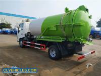 China 600P 130Hp ISUZU Sewage Suction Truck ISO9001 2015 TUV Certificated for sale