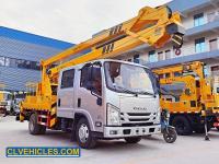 China 100P Crew Cab ISUZU Aerial Platform Truck 12m - 18m Diesel Fuel for sale