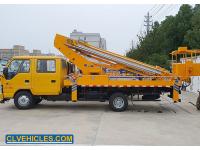 China ISUZU N Series Truck Mounted Bucket Lift 16m Telescopic Boom with Crew Cab for sale