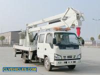 China ISUZU 600P Boom Lift Truck Mounted Euro5 12m 14m Folding Arm for sale