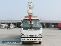 China ISUZU 600P Boom Lift Truck Mounted Euro5 12m 14m Folding Arm for sale
