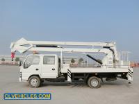 China ISUZU 600P Boom Lift Truck Mounted Euro5 12m 14m Folding Arm for sale