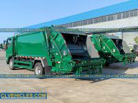 China 190hp 10CBM ISUZU ELF Garbage Truck Power Steering 10-20 Tons for sale