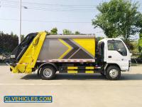 China 600P 130hp 7CBM ISUZU Garbage Truck Diesel Engine For Municipal Collection for sale