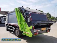China N Series ISUZU Garbage Compactor Air Suspension 6 Tons Hydraulic Lift for sale