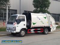 China 600P 130hp ISUZU Garbage Truck Air Brakes 4x2 Refuse Collection Vehicle for sale