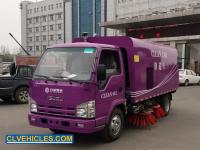 China Diesel ISUZU Road Sweeper Truck 2000L Water Tank 3000L Sewage Dusty Tank for sale