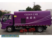 China Diesel ISUZU Road Sweeper Truck 2000L Water Tank 3000L Sewage Dusty Tank for sale