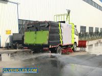 China 130hp 7cbm ISUZU Road Sweeper Truck Water Jetting 15000L 6900mm*220mm0*2670mm for sale
