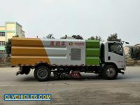 China ELF ISUZU Road Sweeper Truck 6 Wheels 190HP 10cbm Vacuum Sweeper Truck for sale